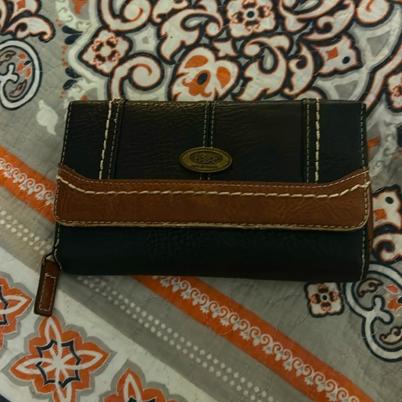 b.o.c. | Bags | Bc Brn Concept Leather Brownblack Wallet | Poshmark